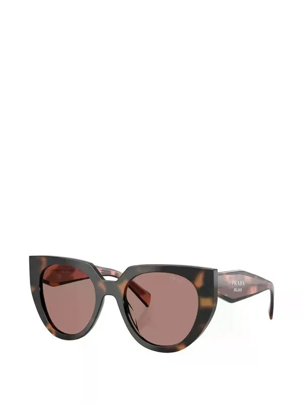 Prada Tortoiseshell-effect Cat-eye Sunglasses