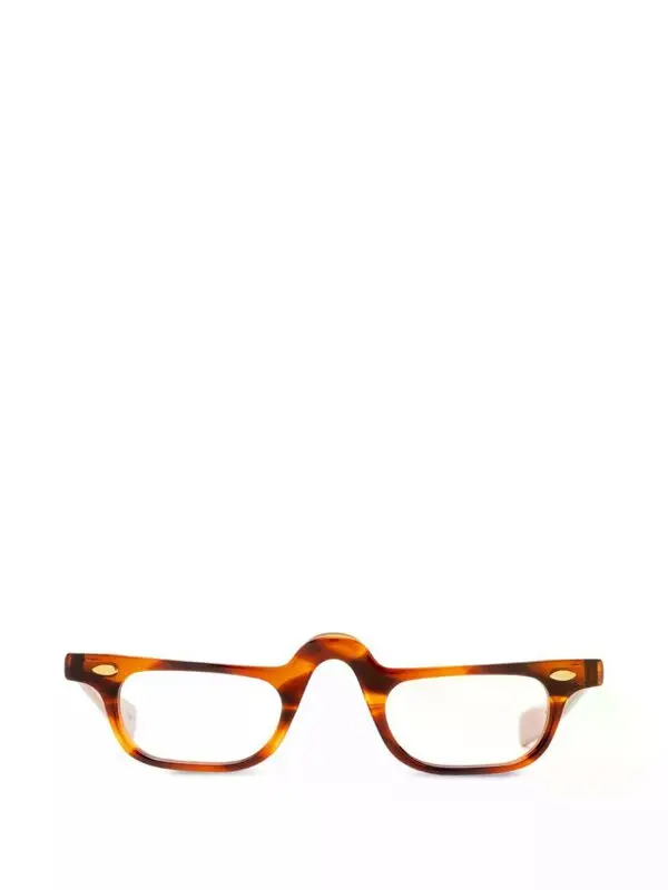 JULIUS TART OPTICAL Browline Glasses - Brown