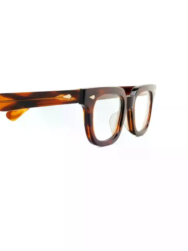 JULIUS TART OPTICAL T-man Square Frame Glasses