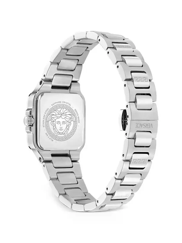 Versace Greca Edge 30mm Watch - Blue