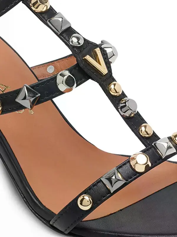 VIA ROMA 15 Studded T-strap Sandals