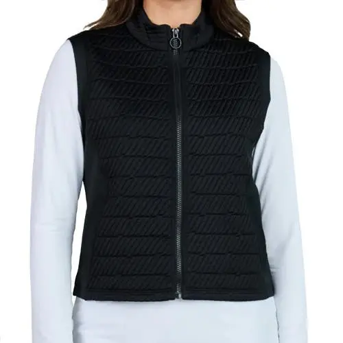 SOFIBELLA Staples Golf Vest - Black