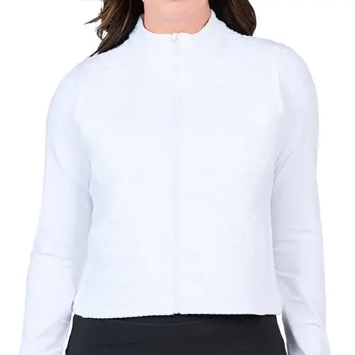 SOFIBELLA Staples Golf Vest - White
