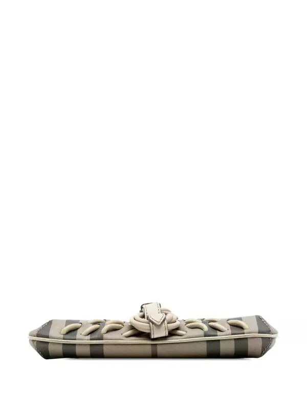 Burberry Smoke Check Coated Canvas Shoulder Bag