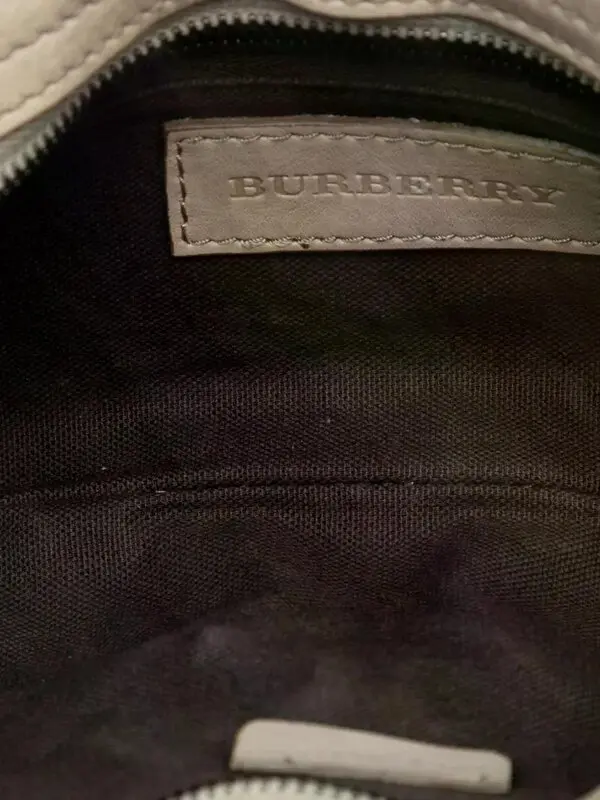 Burberry Smoke Check Coated Canvas Shoulder Bag