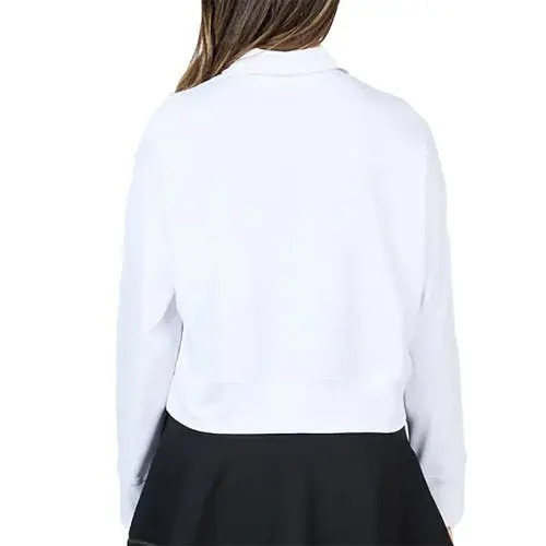 SOFIBELLA Quarter-zip Golf Pullover - White