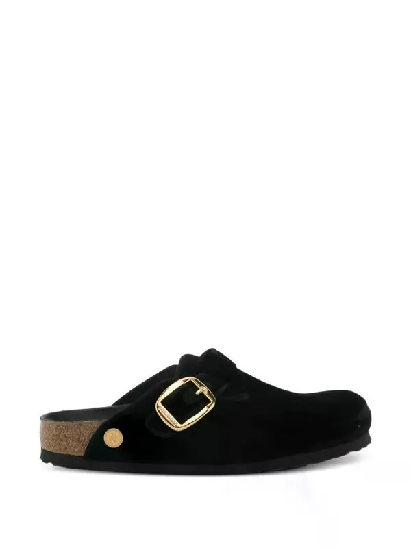 BIRKENSTOCK Boston Big Buckle Mules - Black