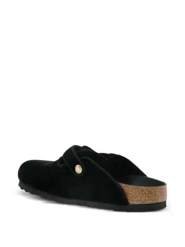 BIRKENSTOCK Boston Big Buckle Mules - Black
