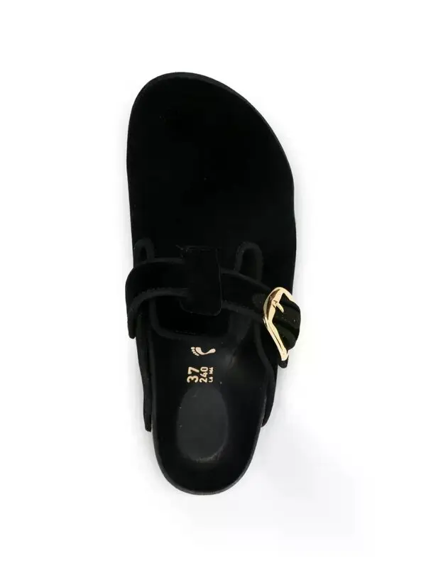 BIRKENSTOCK Boston Big Buckle Mules - Black