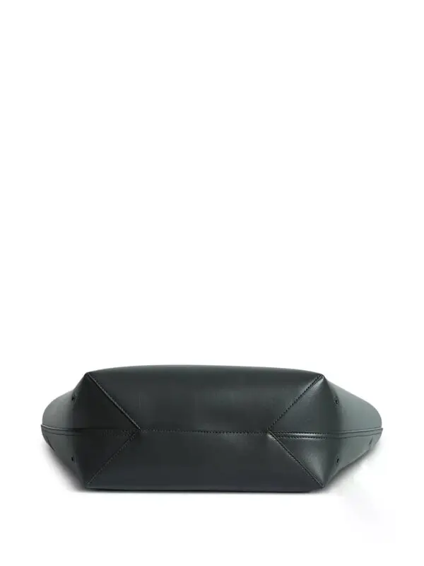 Moncler Embossed-logo Leather Tote - Black