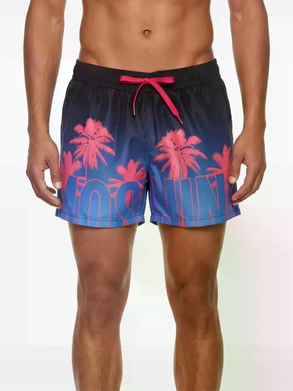Moschino Palm-tree Graphic Swim Shorts
