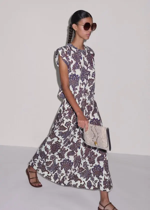ME+EM Floral Print Swing Top