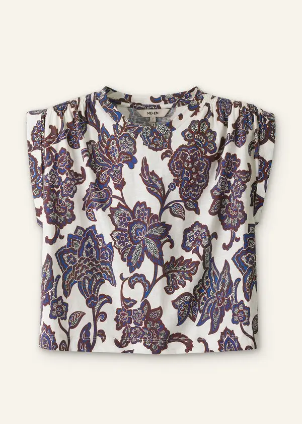 ME+EM Floral Print Swing Top