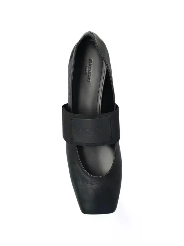 Givenchy Ballet Flats With Elasticated Strap - Black
