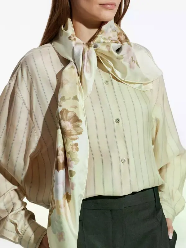 Versace Floral Silk Scarf