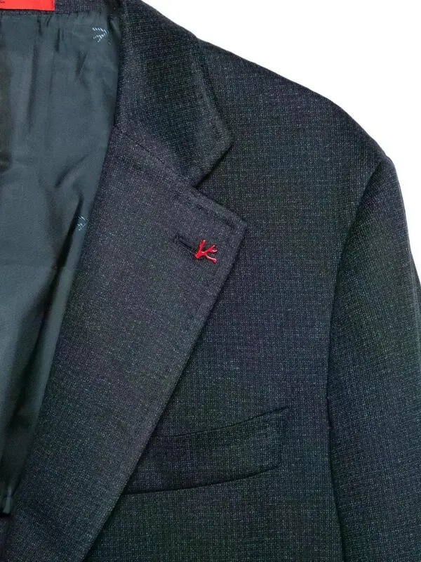 Isaia Buttoned Woven Jacket
