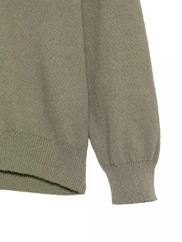 ROBERTO COLLINA Textured Crew-neck Sweater
