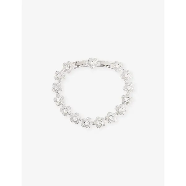 SWAROVSKI Ariana Grande X Flower Rhodium-plated Bracelet - White
