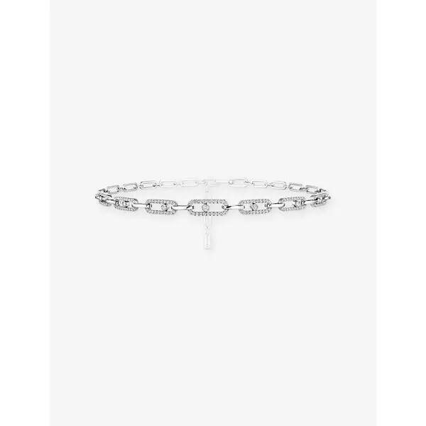 Messika Move Link Diamond Necklace - White Gold