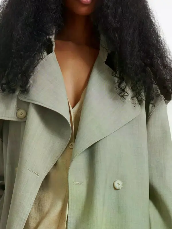 THE FRANKIE SHOP Double-breasted Belted Coat