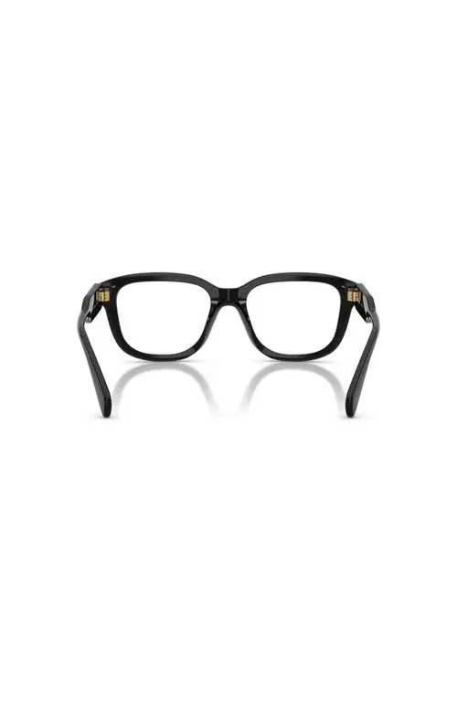 Miu Miu 51mm Rectangle Optical Glasses - Black