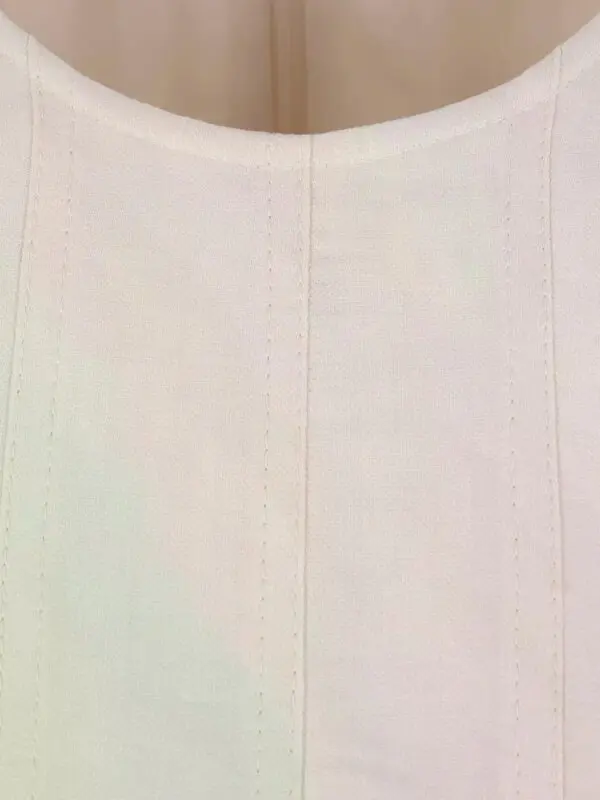 Brunello Cucinelli Twill Sleeveless Midi Dress - Neutrals