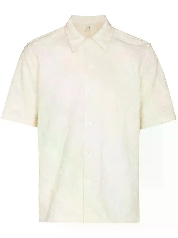 SUNFLOWER Space Floral-embroidered Shirt