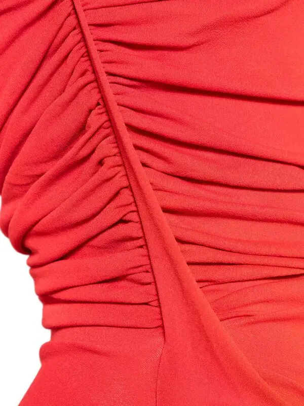 Rick Owens Draped Slit Top - Red