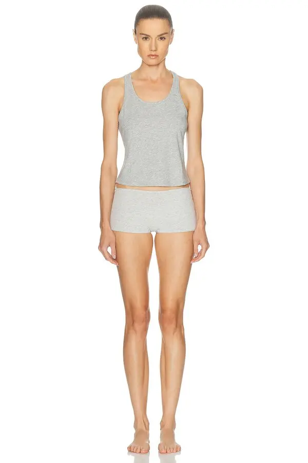 Lunya Organic Pima Curved Hem Tank Top