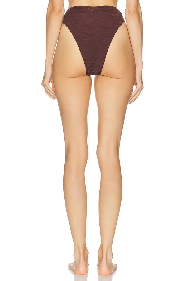 LA PORTE Kate Pinch Bikini Bottom - Fudge