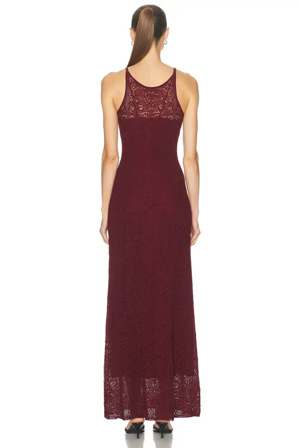 Gabriela Hearst Meridian Dress - Bordeaux