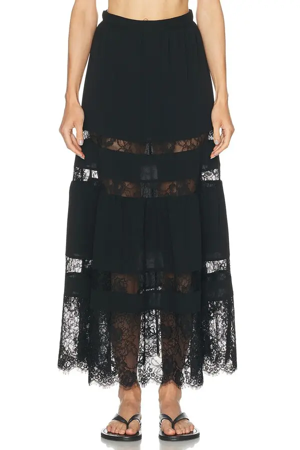 FLEUR DU MAL Adeline Maxi Skirt