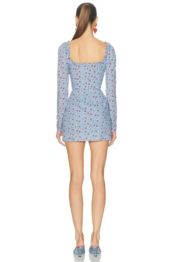 light blue bow dress Light Blue Bow Smocked Midi Dress | Trendy Women's Dress