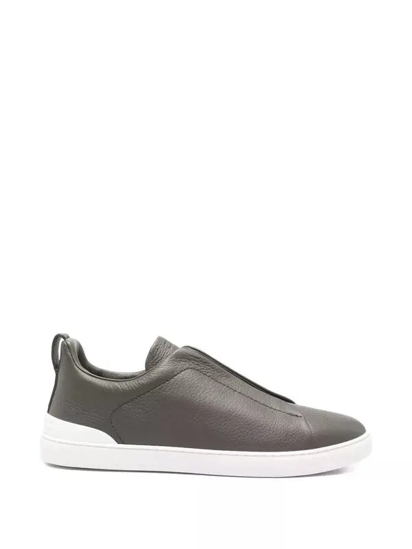 Zegna Triple Stitch Round-toe Sneakers