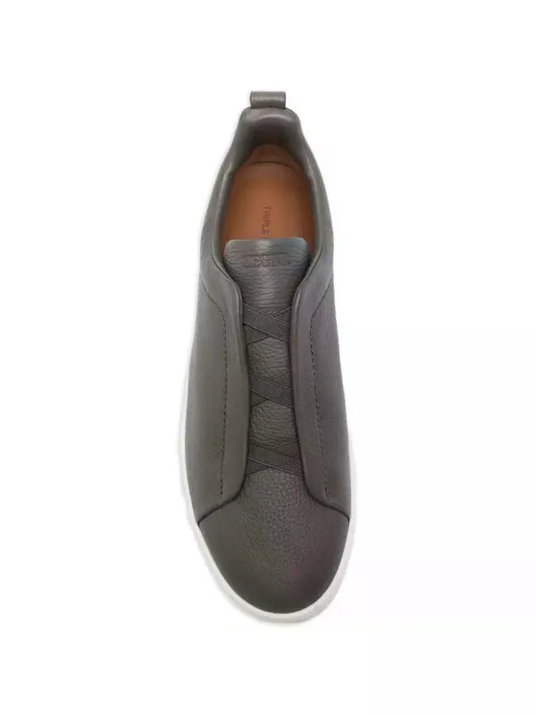 Zegna Triple Stitch Round-toe Sneakers