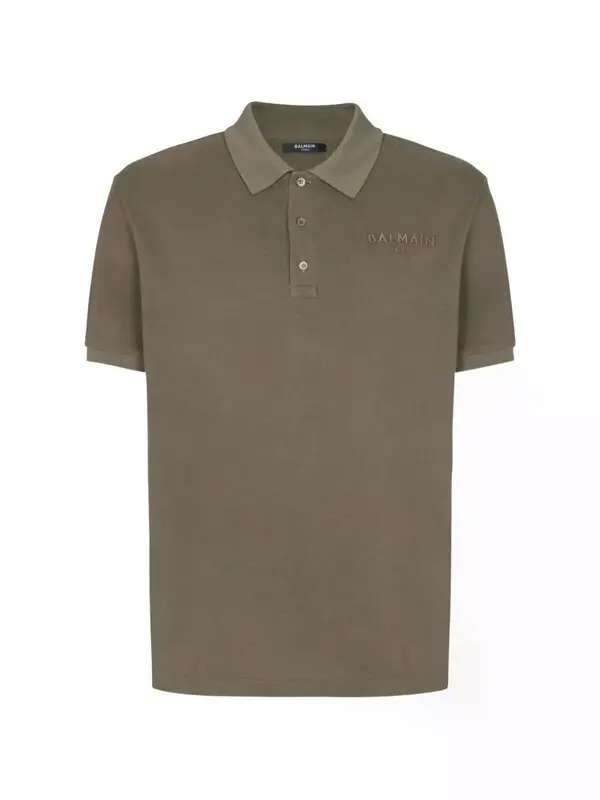 Balmain Logo-detail Polo Shirt