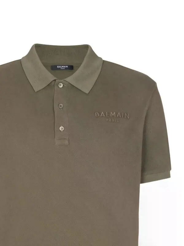Balmain Logo-detail Polo Shirt