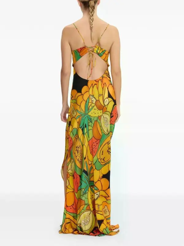 DONDE ESTEBAN Frutas Maxi Dress - Yellow