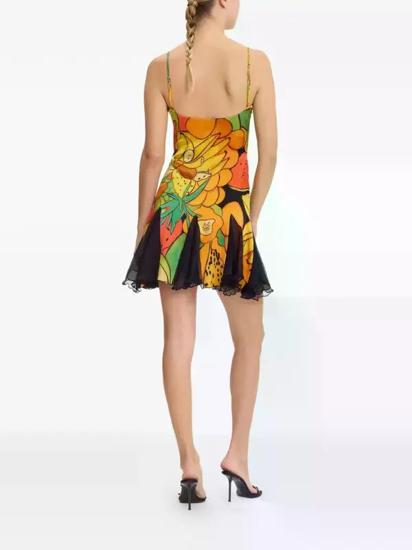 DONDE ESTEBAN Frutas Mini Dress - Black