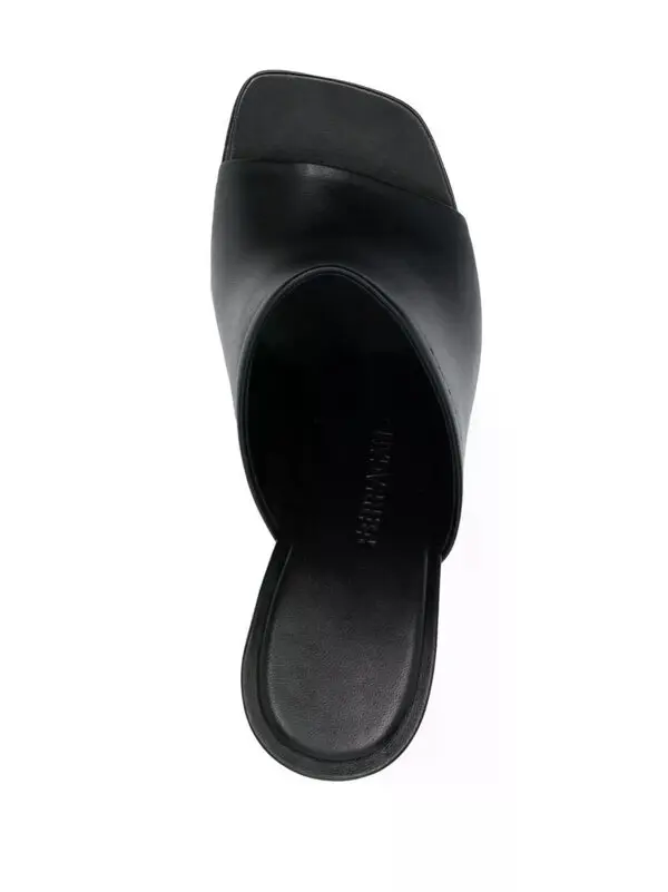 FERRAGAMO Elina Leather 7mm Sliders