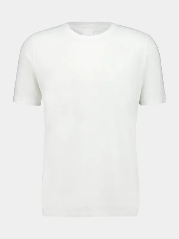 120% Lino Linen T-shirt - White