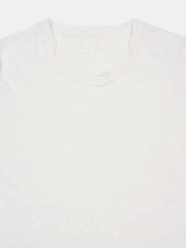 120% Lino Linen T-shirt - White