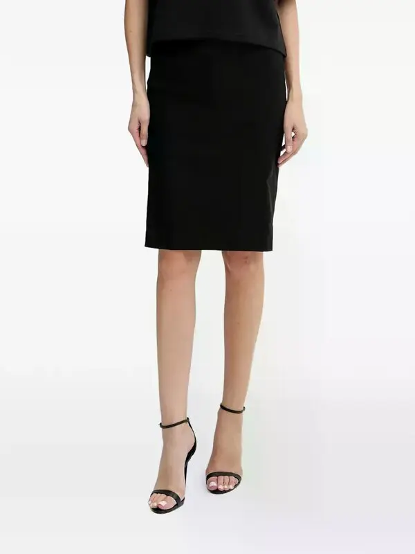 Guess Logo-detail Midi Skirt - Black