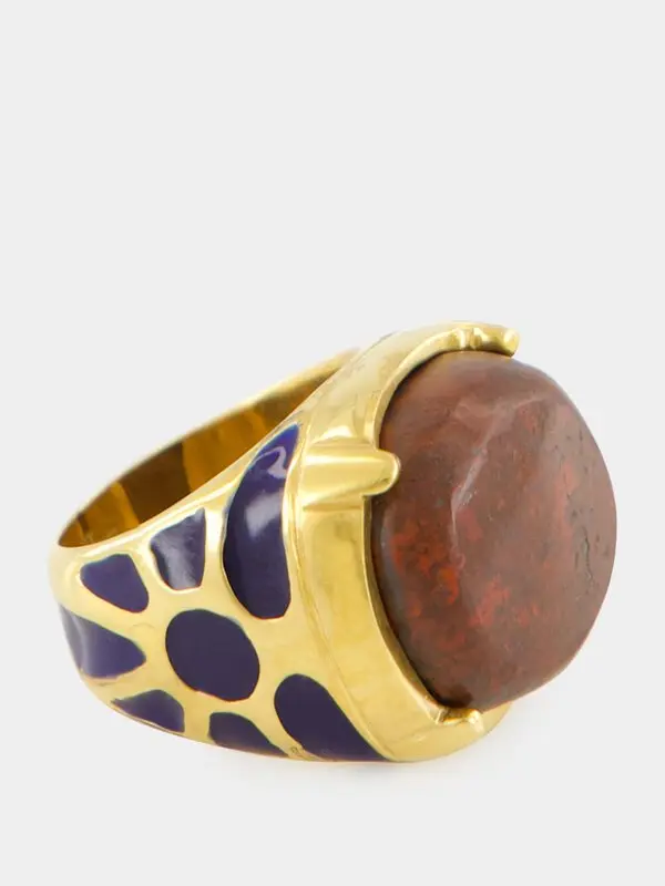 PAULA Zora Stone Embellished Ring - Multicolour