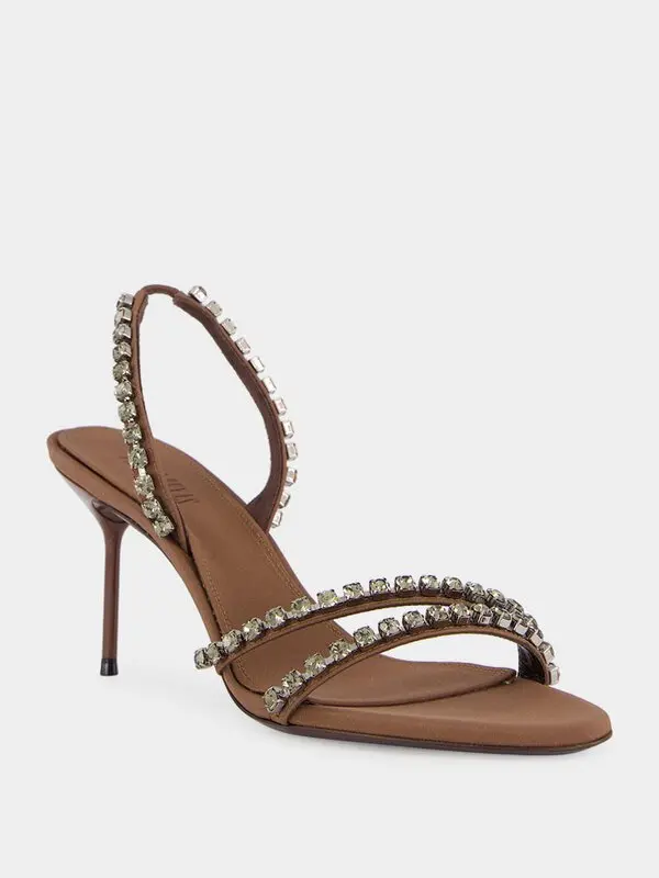Paris Texas Lidia 70 Studded Sandals - Brown