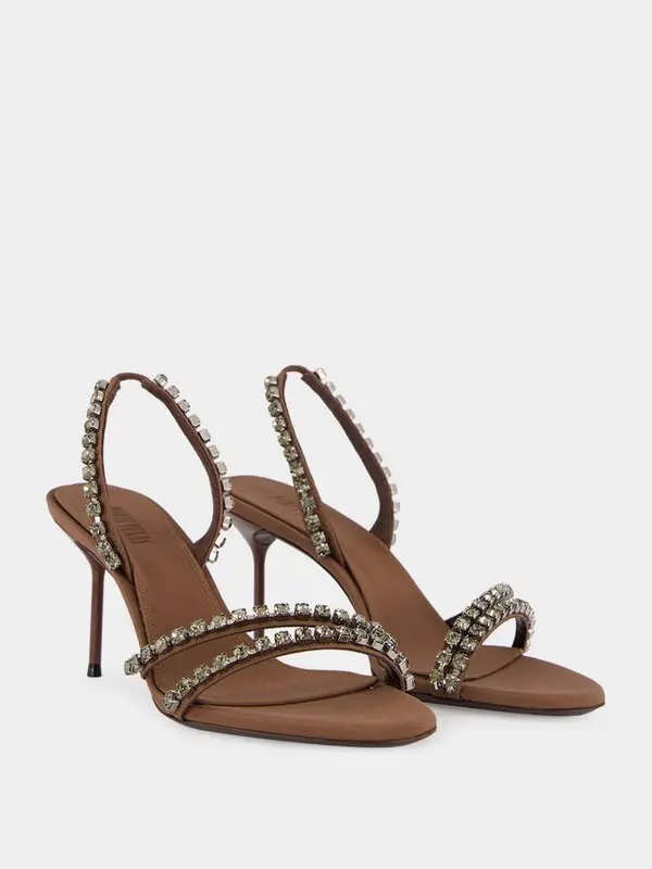 Paris Texas Lidia 70 Studded Sandals - Brown