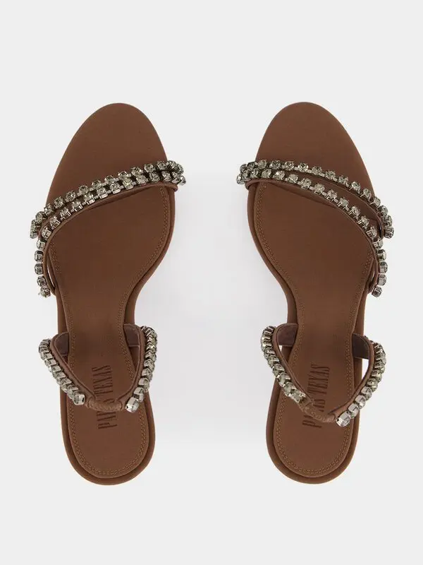 Paris Texas Lidia 70 Studded Sandals - Brown