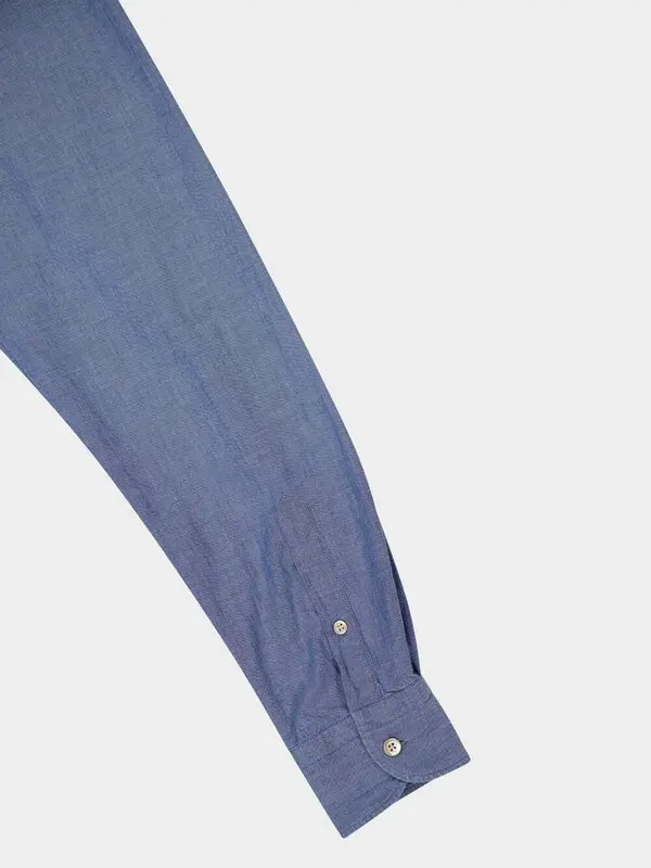 Boglioli Slub Cotton Shirt - Blue