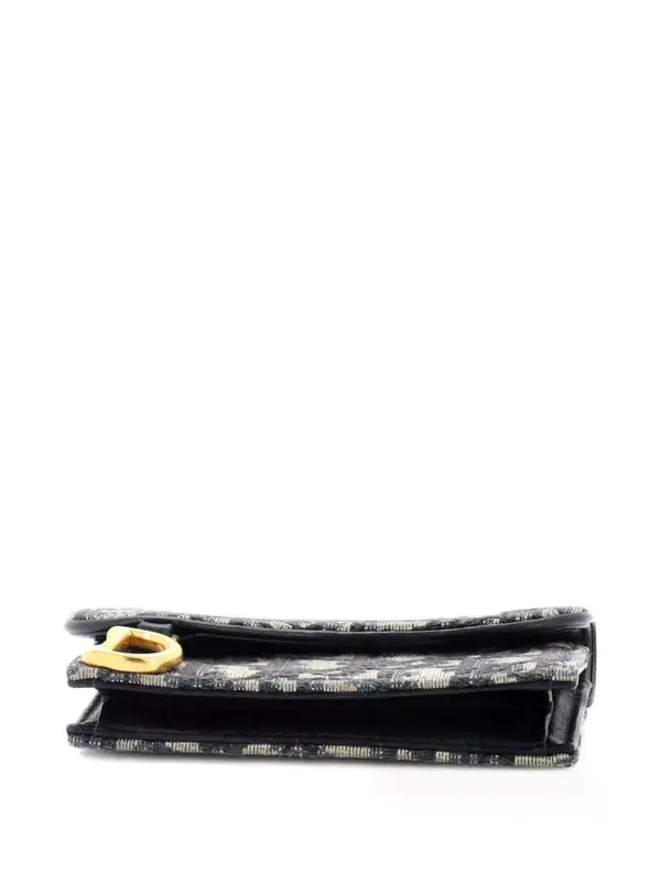 Dior Saddle Case Oblique Canvas Card Holder