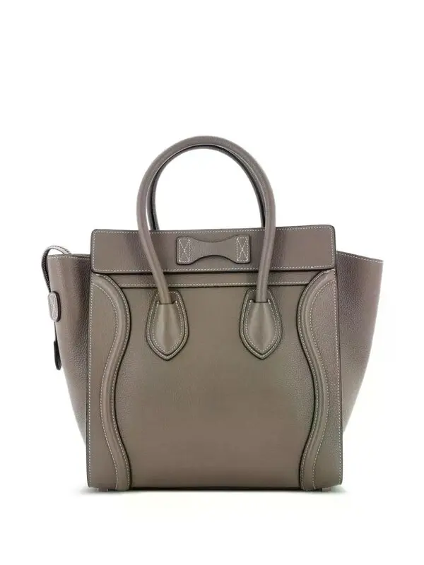 Celine Luggage Bag Grainy Leather Micro Tote